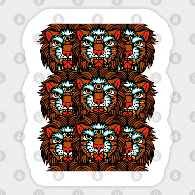 Aesthetic naughty lion ghost jungle SYNDICATE!!! - Syndicate - Sticker | TeePublic